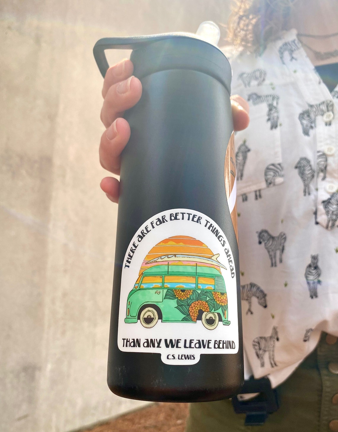 Beach Van Sticker Quote Sticker Decal Hand Drawn Design - Etsy