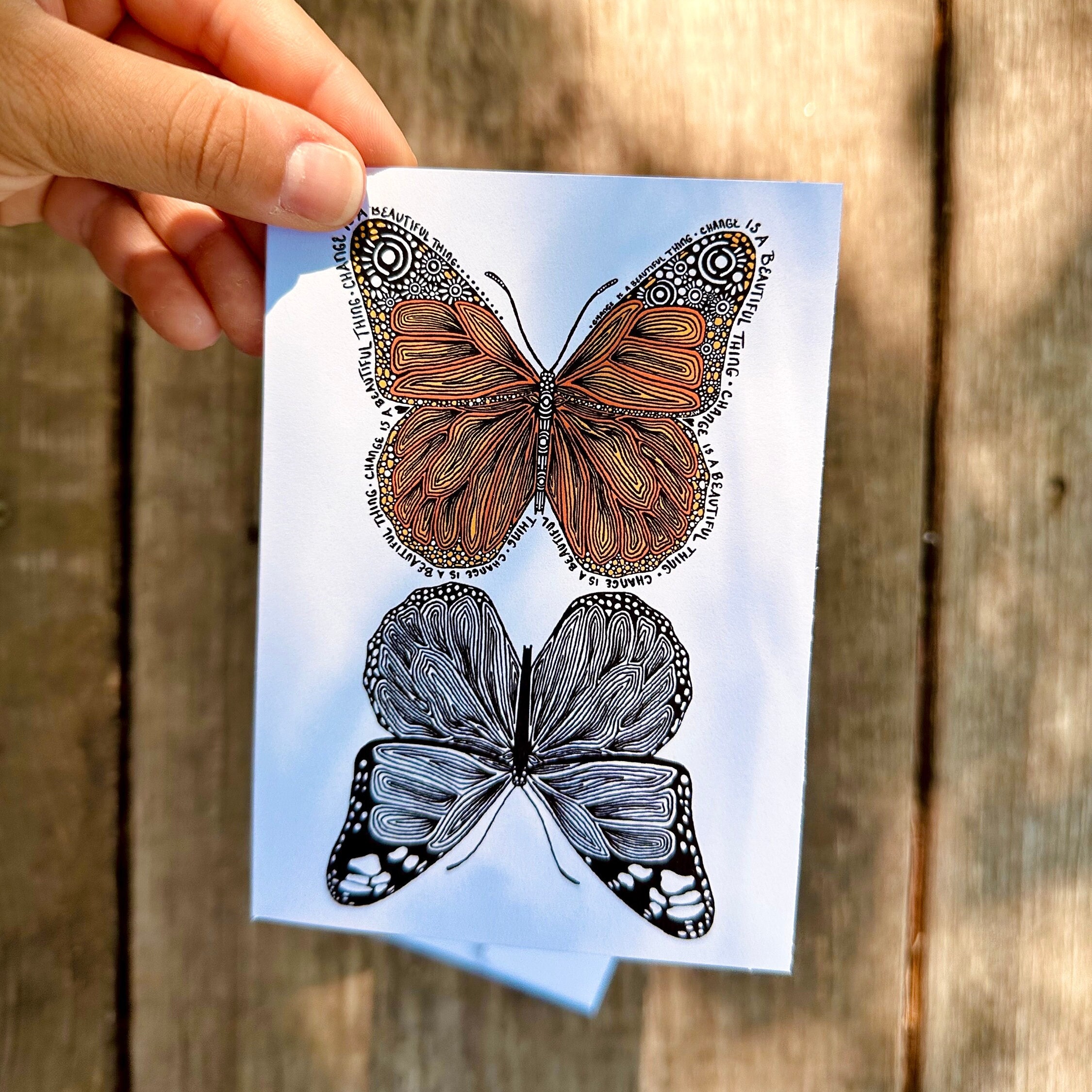Butterfly Note Card Butterfly Card Any Occasion Card Blank Card ...