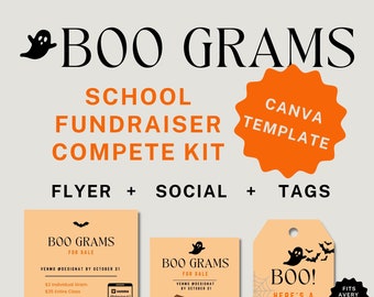EDITABLE Boo Gram Fundraiser Flyer Template Halloween Candy - Etsy