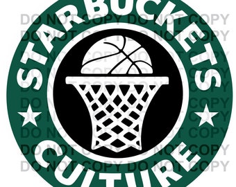 Basket Ball SVG Pdf Ihoop Starbuckets Mc Buckets Hoopers Bucket King - Etsy