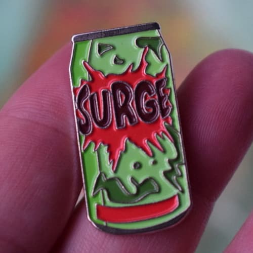 Surge Enamel Pin Lapel Pin Hat Pin 80s Nostalgia Pin - Etsy