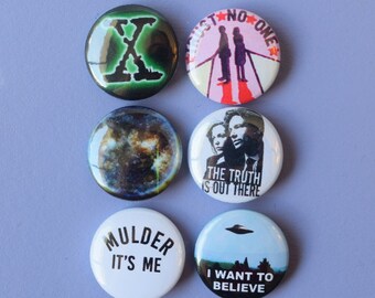 X Files Buttons - Etsy
