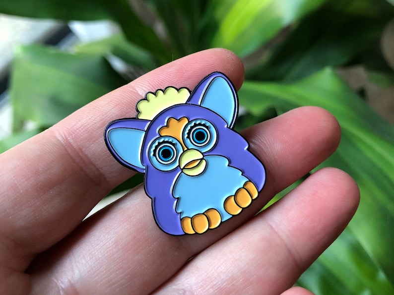 Furby Enamel Pin - Lapel Pin - Hat Pin - 80s Nostalgia Pin - 90s ...