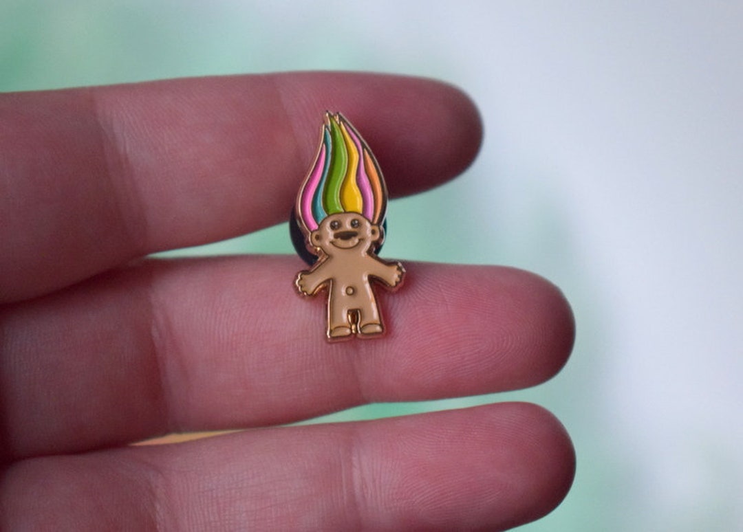 Adorable Troll Doll Enamel Pin - Etsy