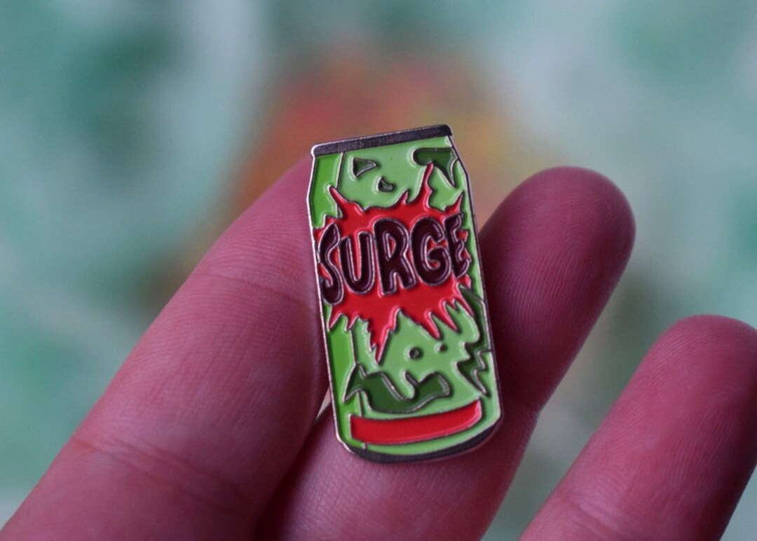 Surge Enamel Pin - Lapel Pin - Hat Pin - 80s Nostalgia Pin - 90s ...