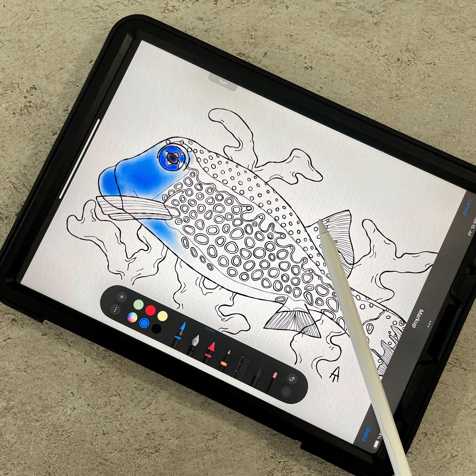 Coral Fish - Coloring Sheets for Iphone, iPad - Etsy