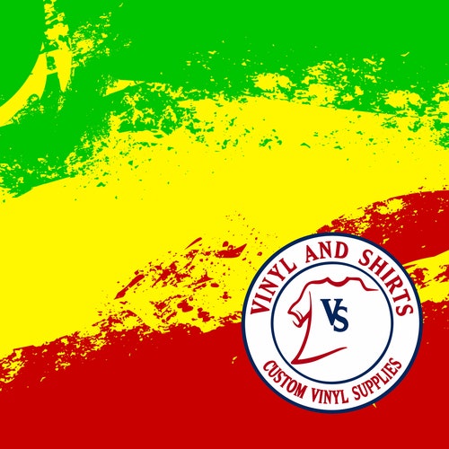 Red Green Yellow Ombre Vinyl/printed Heat Transfer - Etsy