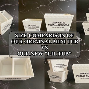 Lil Postal Tub Tote: 3D Printed Mail Tub - Etsy