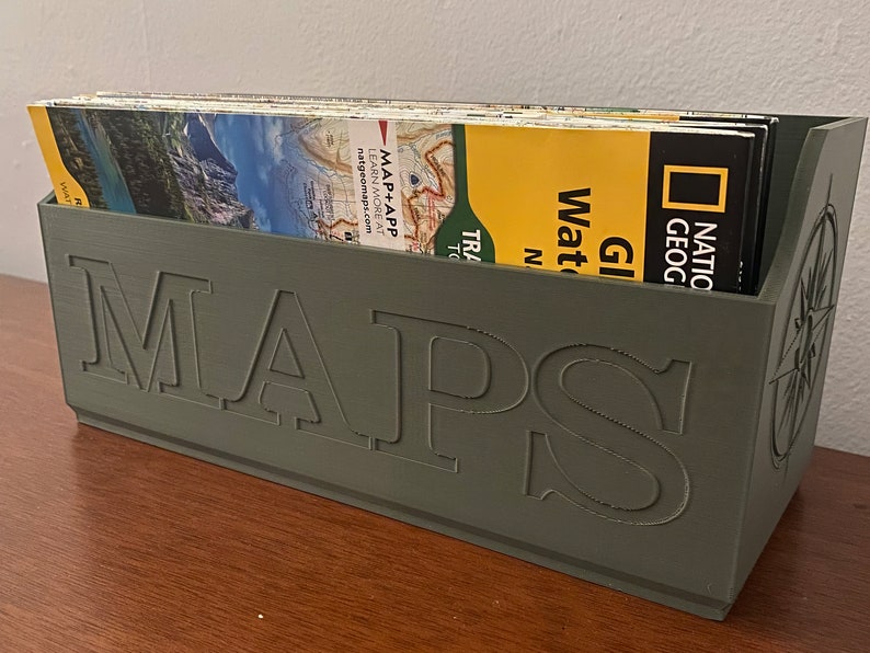 National Park Map Storage Box: Large Natgeo Size - Etsy