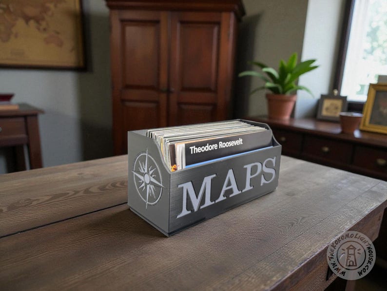 National Park Map Storage Box Crate - 3D Printed in Two Colors - Etsy
