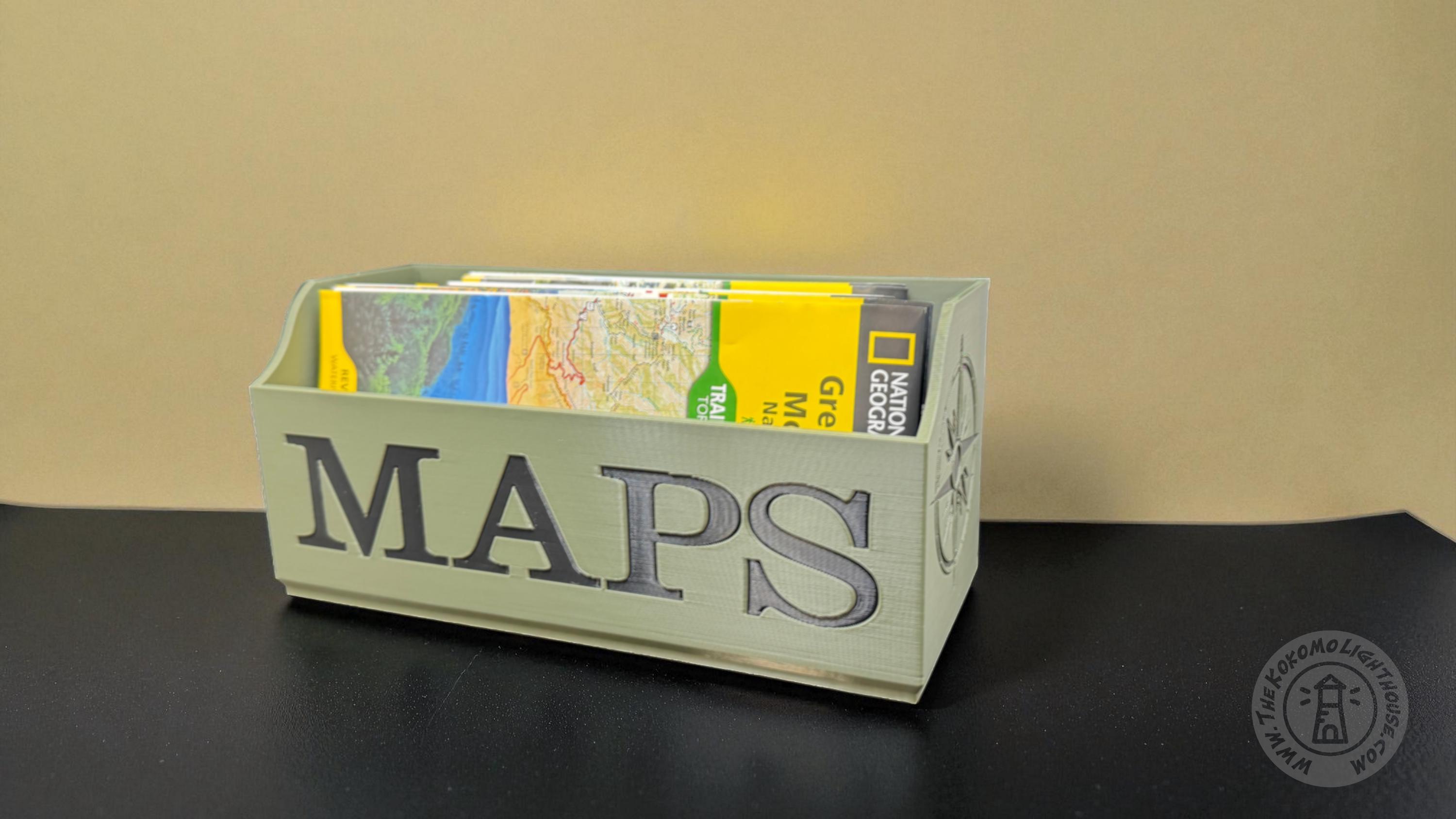 National Park Map Storage Box Crate - 3D Printed in Two Colors - Etsy