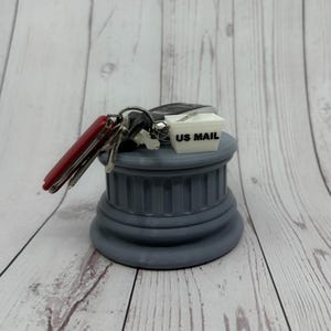 Mini Postal Tub Keychain: 3D Printed Mail Carrier Gift - Etsy