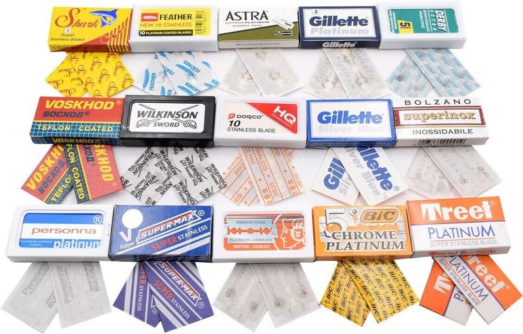 Double Edge Razor Blade Sample Pack 2x Each Total 30 Blades or 40 ...