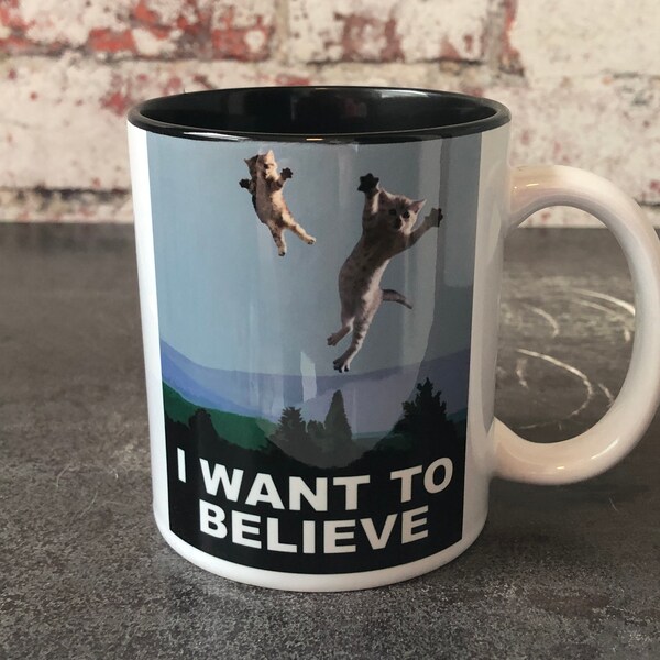 Believe Cat Poster - Etsy