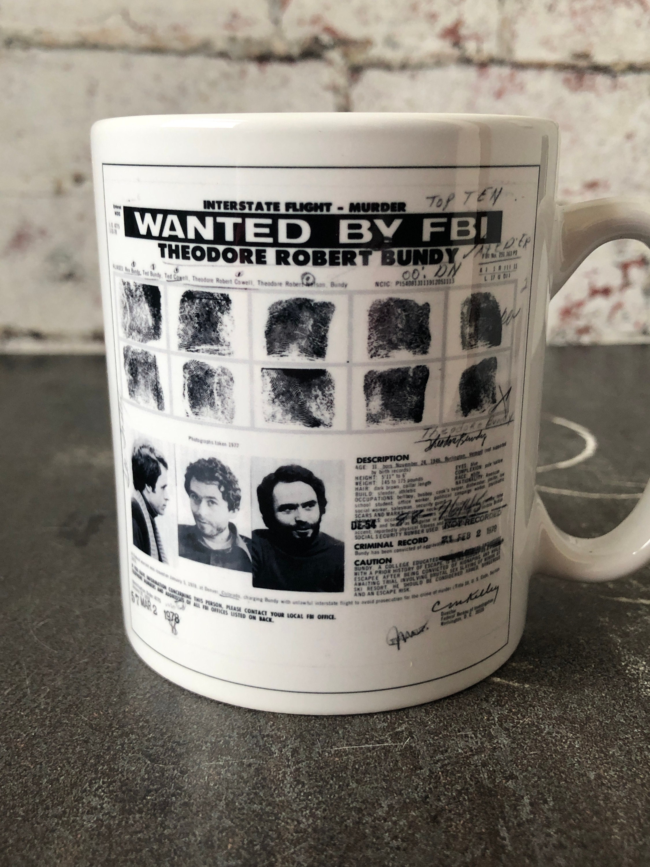 True Crime Serial Killer Mug Gothic Horror Mug Vintage True - Etsy