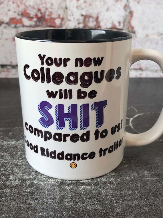 Funny Work Mug Work Leaving Gift Work Colleague Mug Good | Etsy