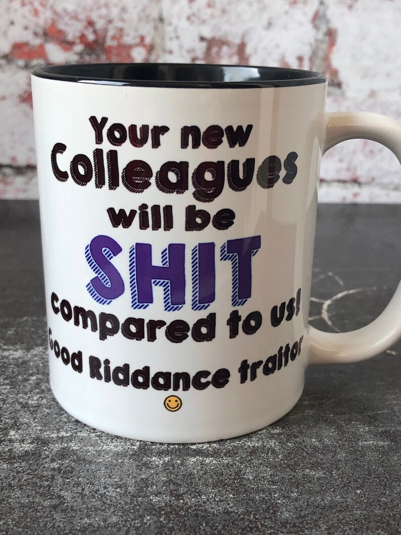 Funny Work Mug Work Leaving Gift Work Colleague Mug Good | Etsy
