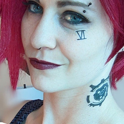 FULL SIZE Vi Cosplay Temporary Tattoo Set - Etsy Australia
