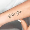 Survivor set of 2 Survivor Temporary Tattoo / Survivor Script Tattoo ...
