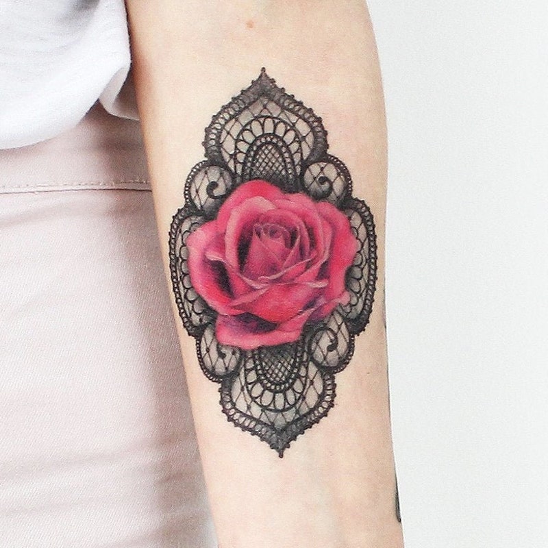 Lace Tattoo - Etsy