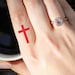 Small Red Cross (set of 4) - Small Red Cross Temporary Tattoo / Little ...