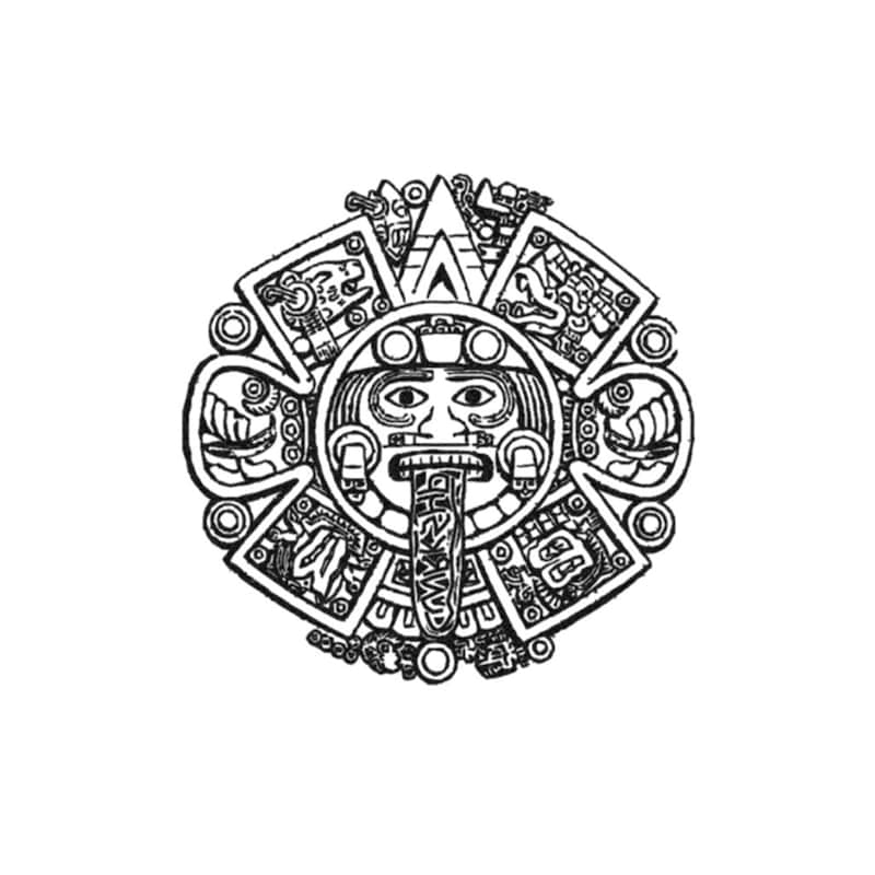 Aztec Sun Stone - Etsy