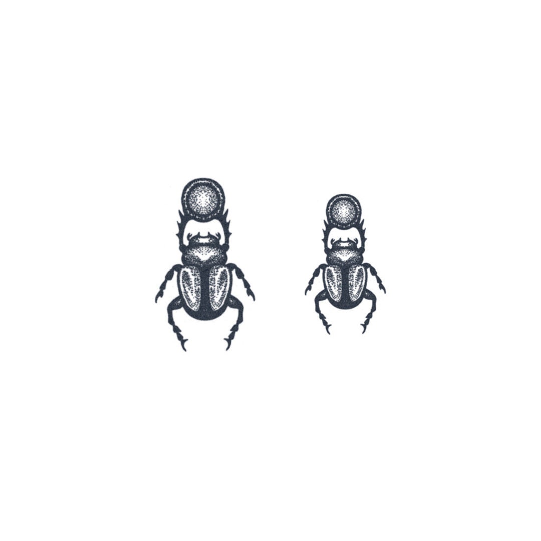 Scarab Tattoo (set of 2) - Scarab Temporary Tattoo / Egypt Tattoo ...