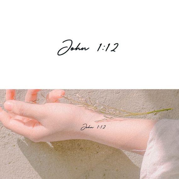 Bible Scripture Wrist Tattoos