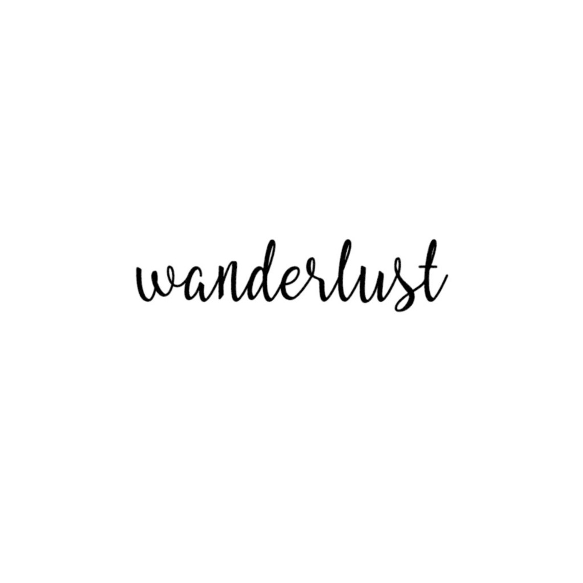Wanderlust Set of 2 Wanderlust Temporary Tattoo / | Etsy