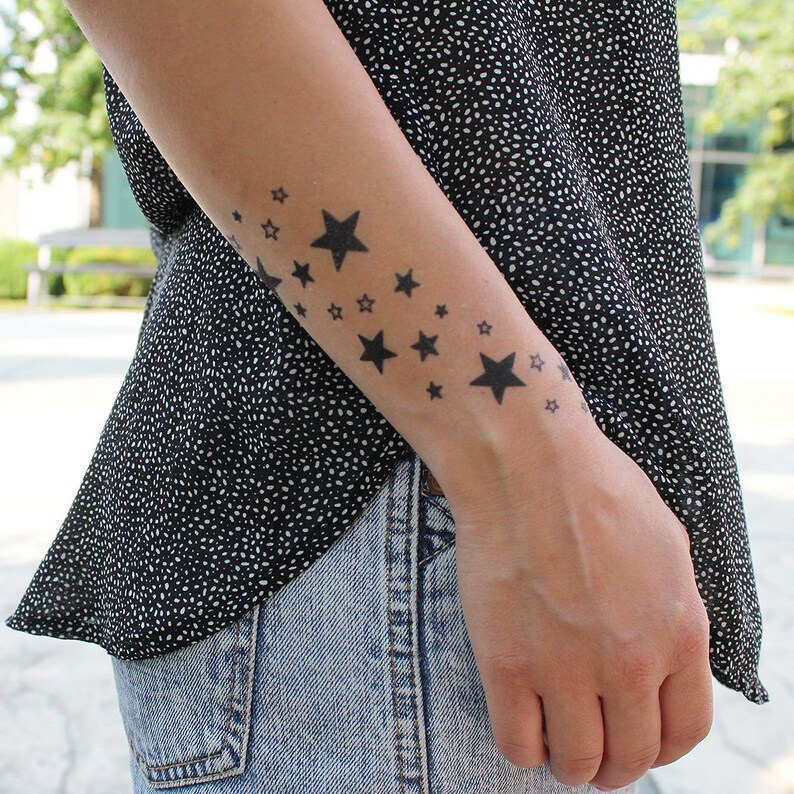 Sparkling Stars - Temporary Tattoo / Stars Tattoo/ Festival Tattoo ...