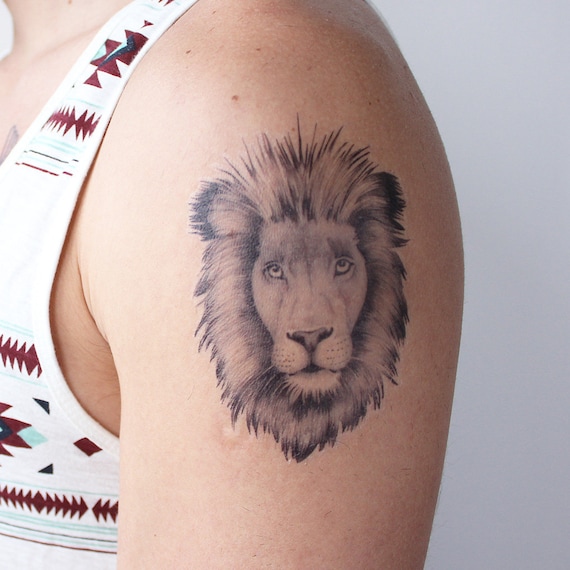Realistic Lion Tattoo