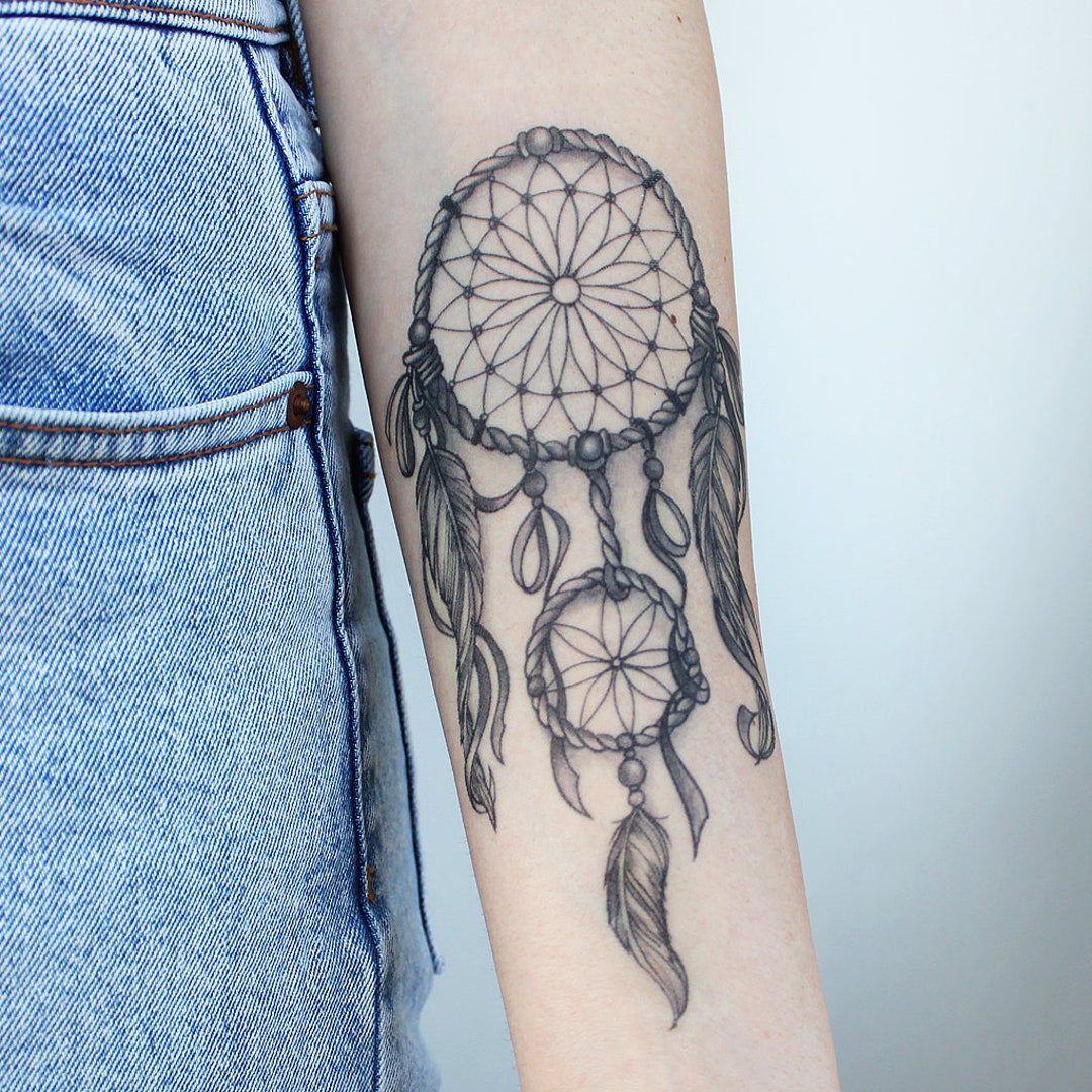 Large Dreamcatcher Tattoo - Indian Dream Catcher Tattoo / Dreamcatcher ...