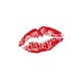 Lips Kiss Mark set of 2 Temporary Tattoo / Realistic Tattoo / Red Lips ...