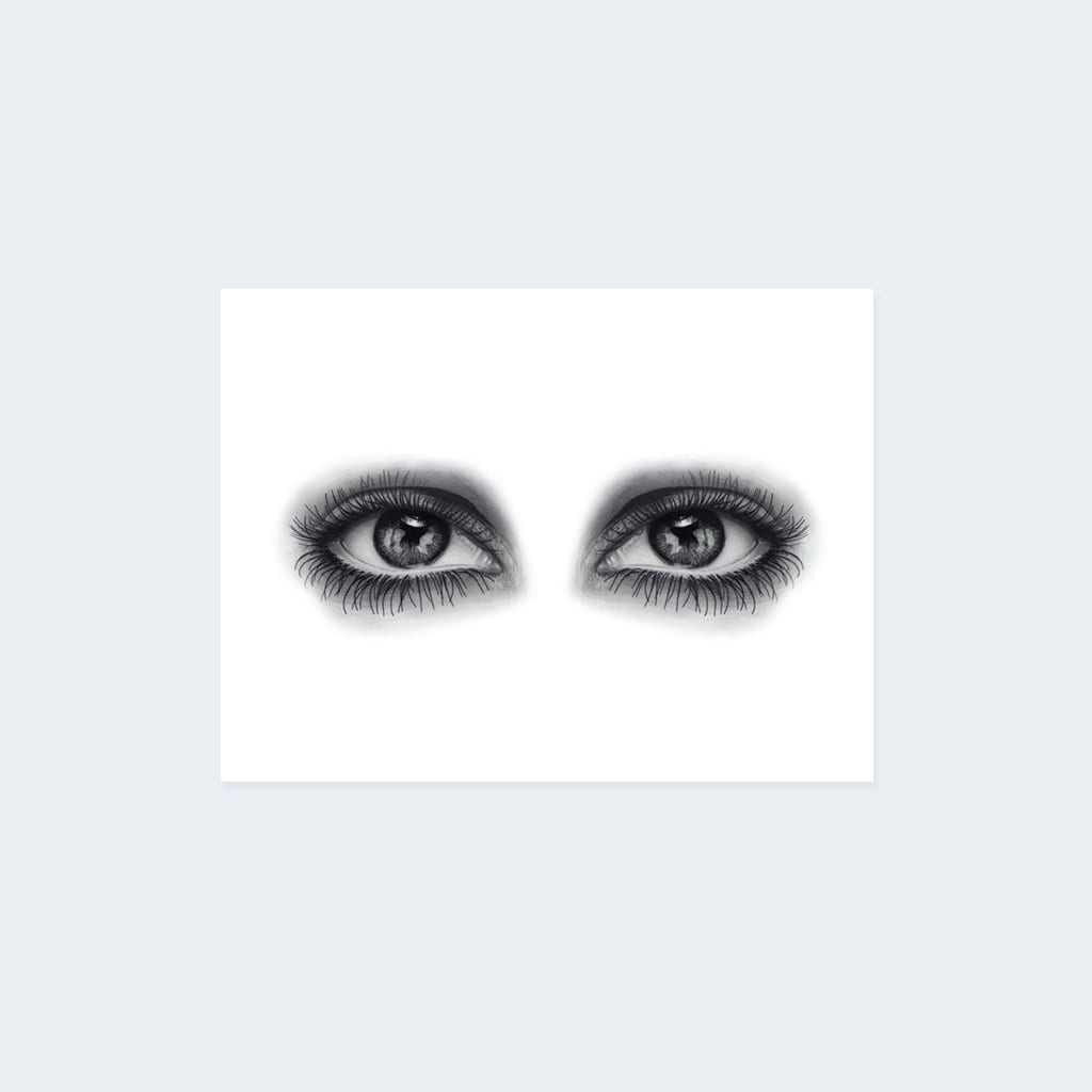Eyes Temporary Tattoo set of 2 Realistic Eyes Temporary - Etsy