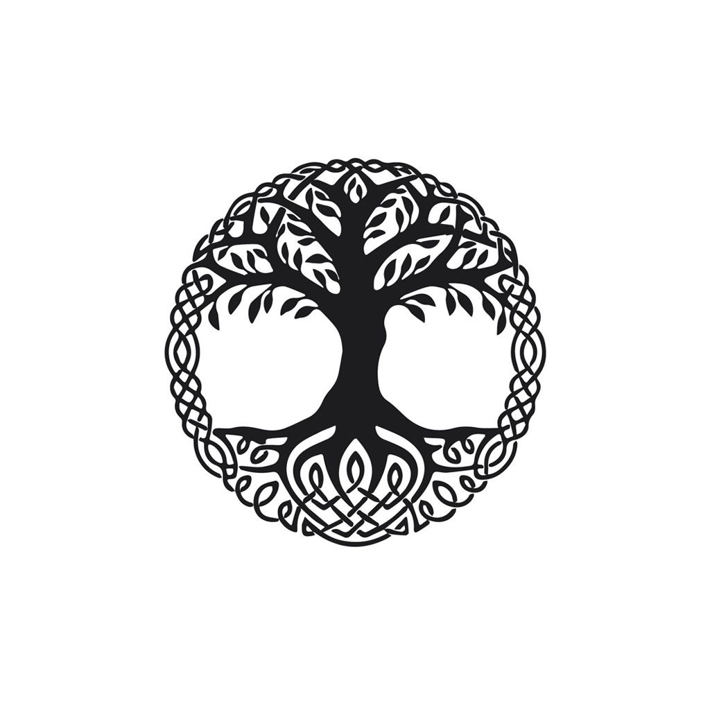 Yggdrasil Symbol Tattoo Yggdrasil Temporary Tattoo / Viking - Etsy
