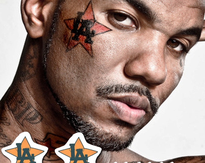 The Game Face Tattoos the Game Temporary Tattoo / the Game LA Tattoo ...