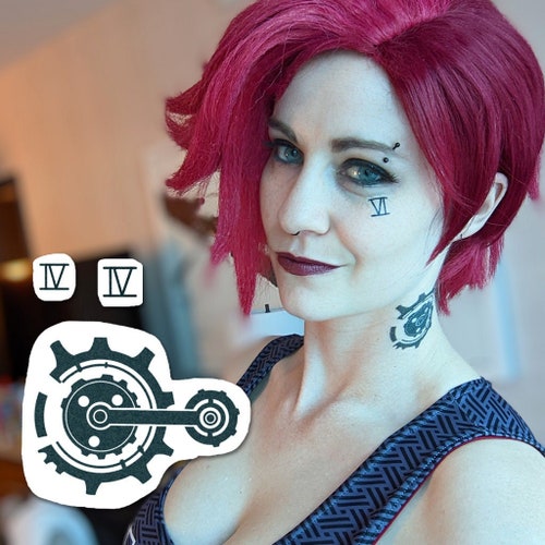 Vi / Temporary Tattoo / Realistic / Neck and Face Tattoo Set / - Etsy ...