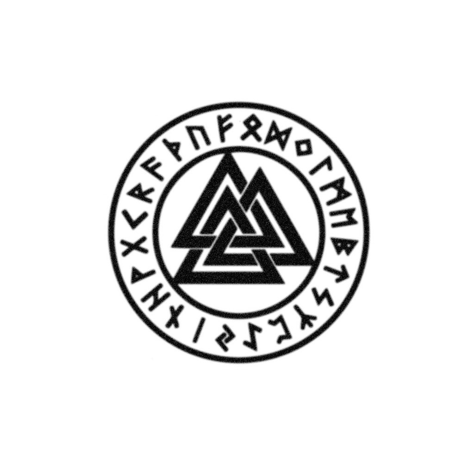 Valknut Symbol Tattoo Valknut Temporary Tattoo / Viking - Etsy
