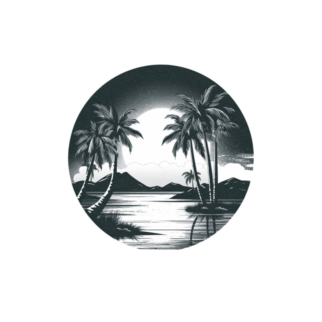 Realistic Sunset Tattoo