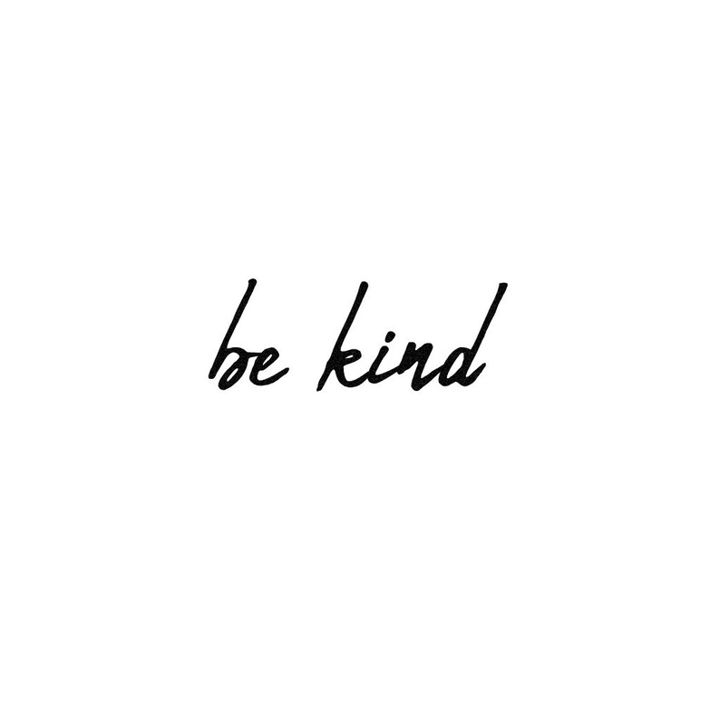 Be Kind set of 2 Be Kind Temporary Tattoo / Inspiration - Etsy
