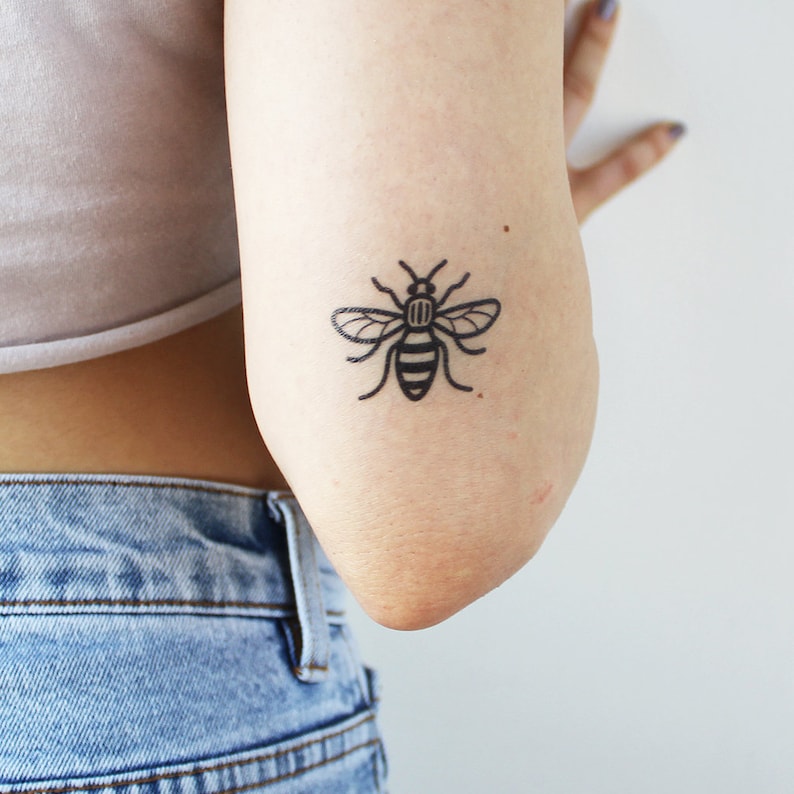 Manchester Bee (set of 2) - Manchester Bee Tattoo / Manchester Bee ...
