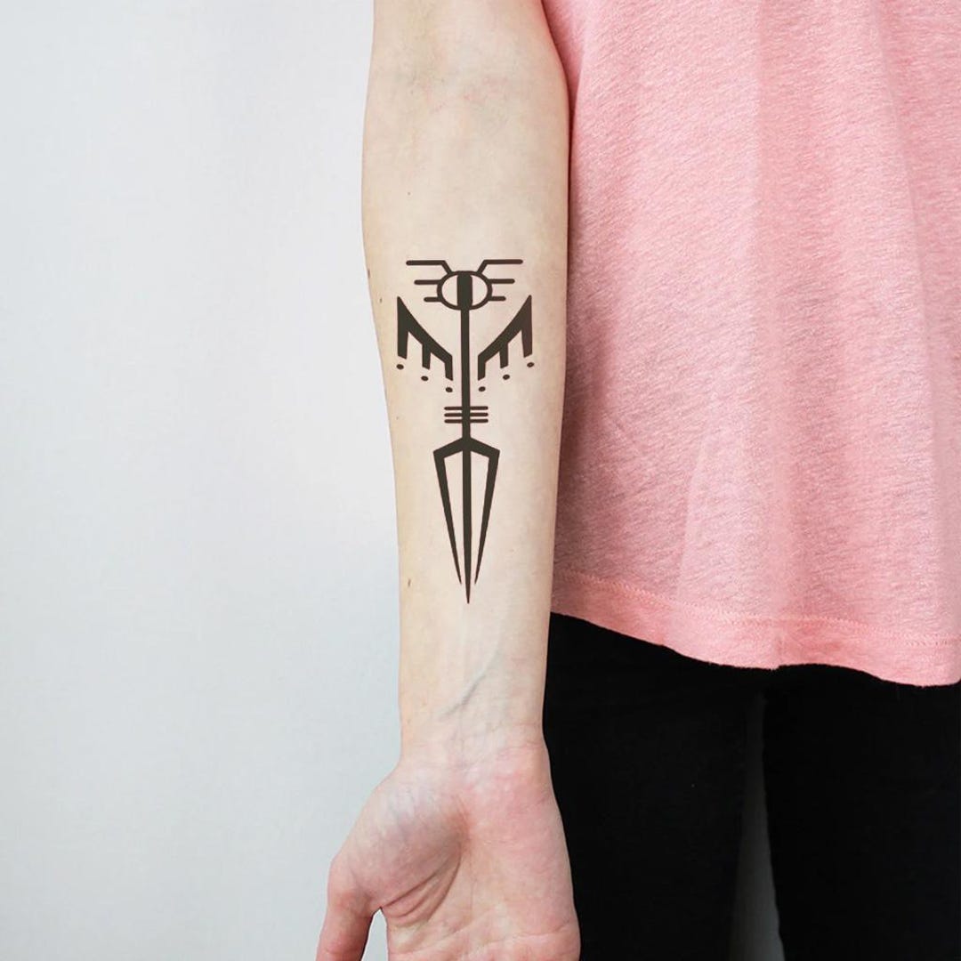Valkyrie Symbol Tattoo - Valkyrie Temporary Tattoo / Valkyrie Sign ...