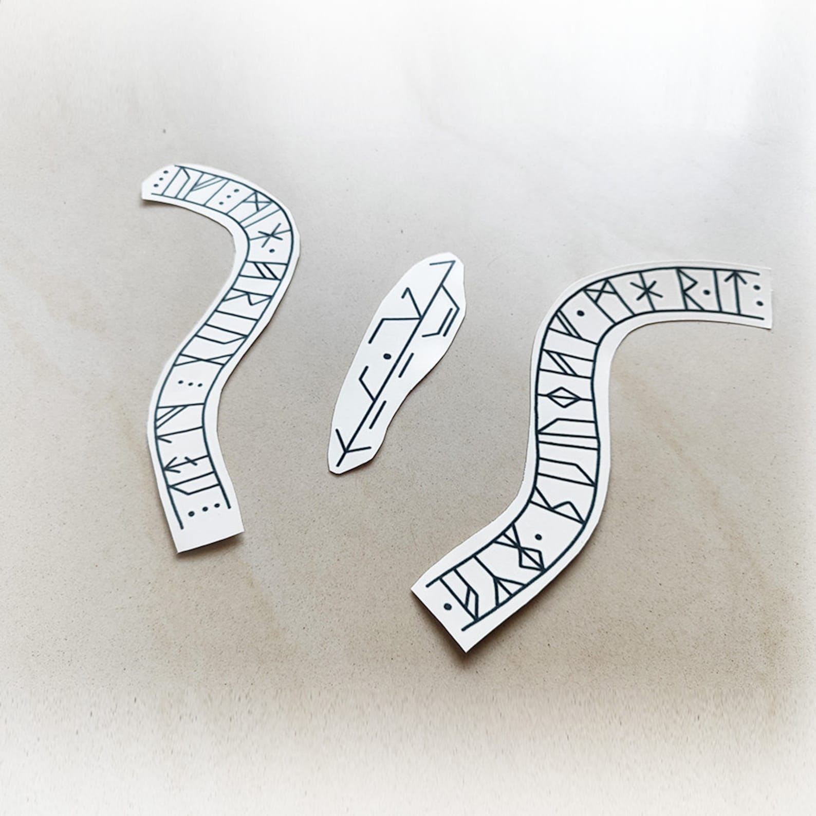 Floki Inspired Temporary Tattoos - Floki Viking Head Tattoos / Viking ...