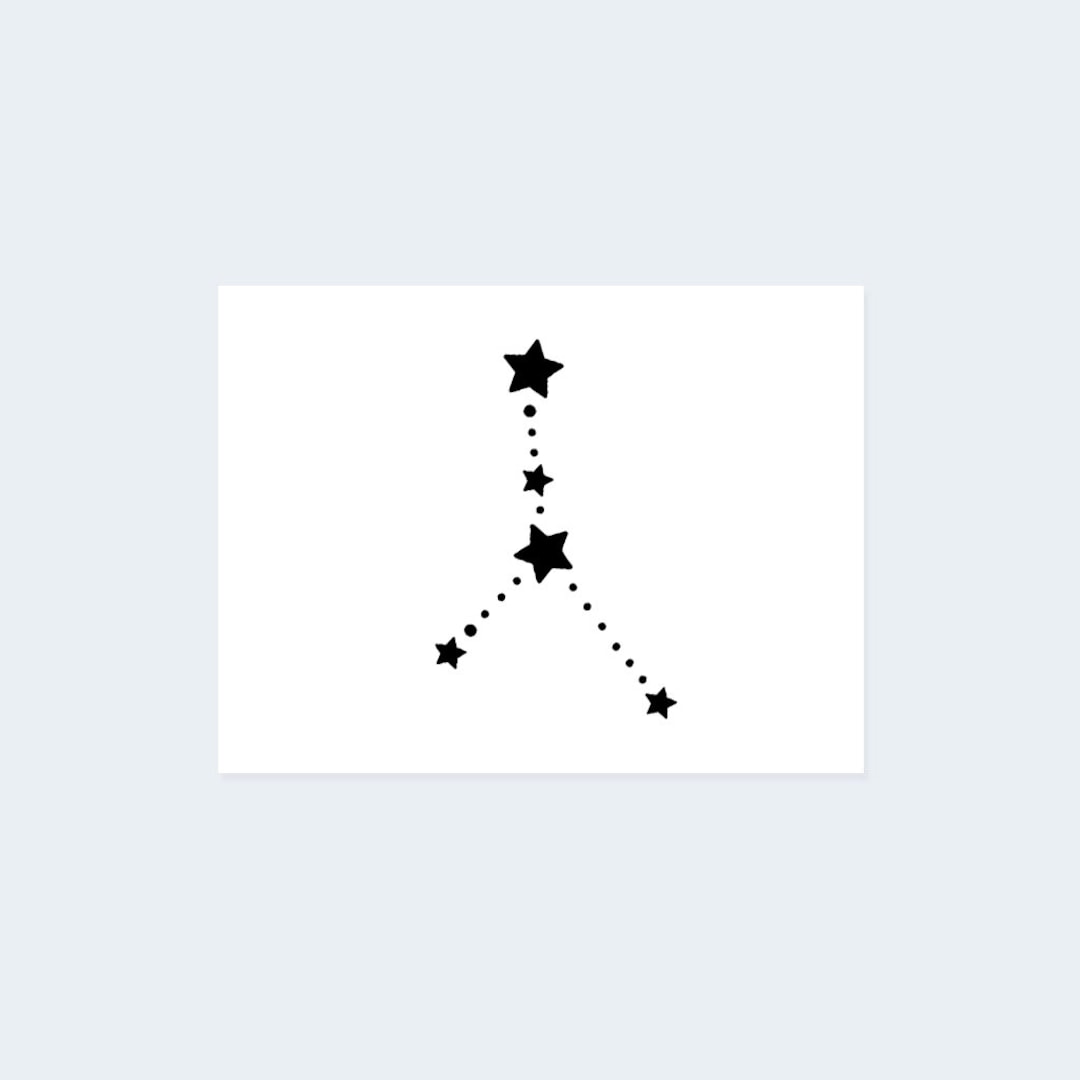 Cancer Constellation (set of 2) - Cancer Constellation Temporary Tattoo ...
