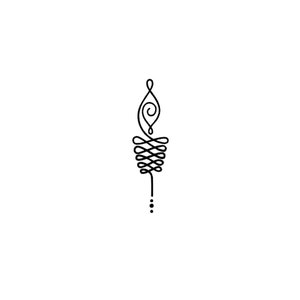 Unalome Tattoo (set of 2) - Temporary Tattoo / Mandala Tattoo / Unalome ...