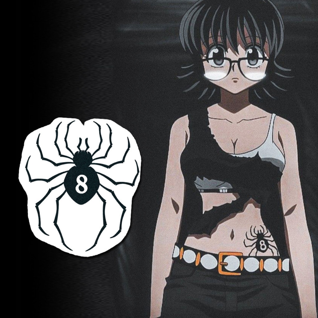 Shizuku Phantom Troupe Spider Temporary Tattoo / Shizuku - Etsy