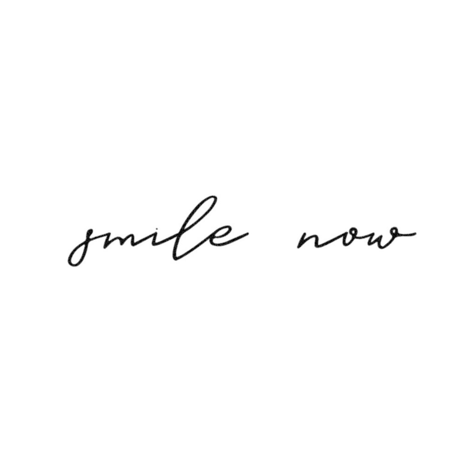 Smile Now set of 2 Inspiration Tattoo / Smile Temporary - Etsy