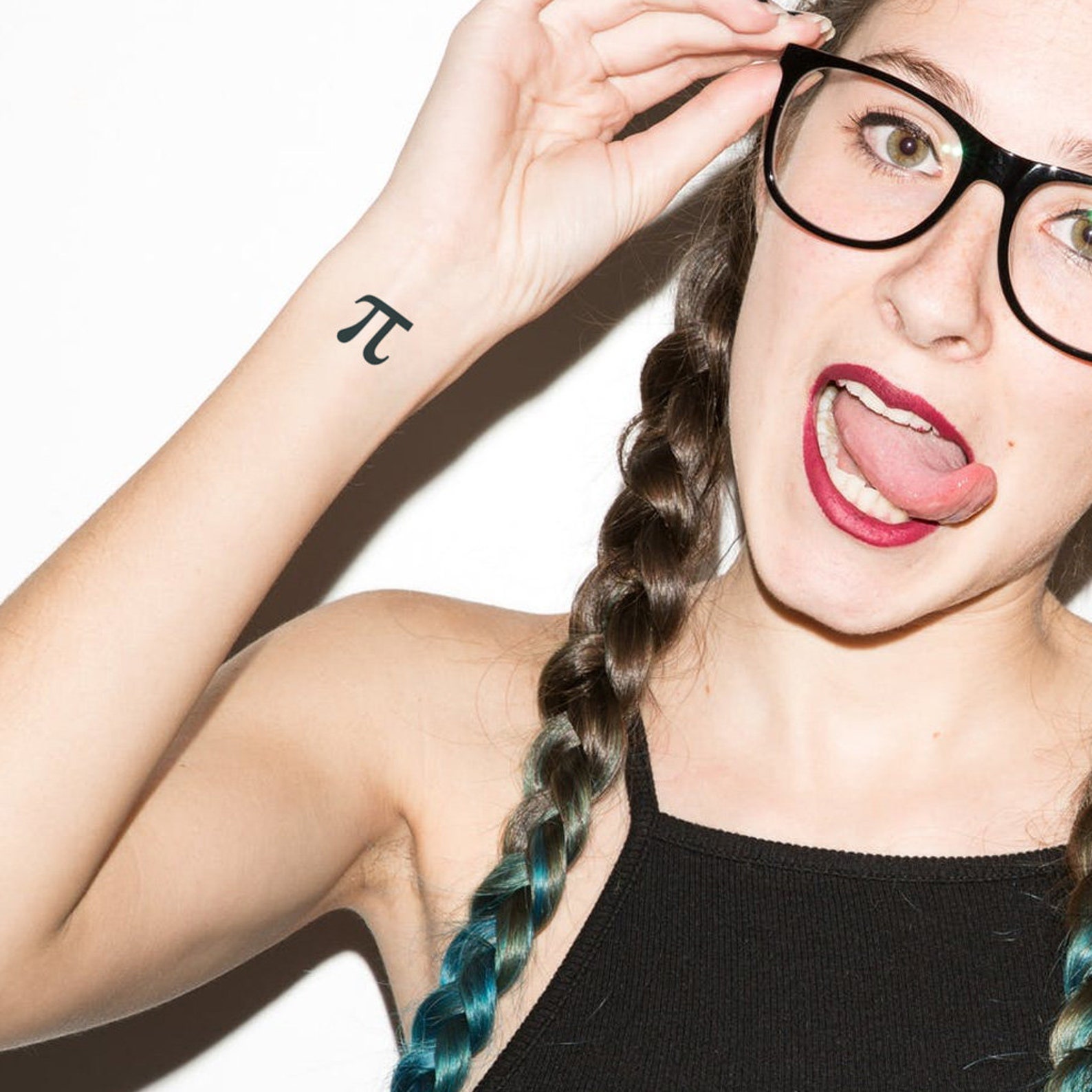 Pi set of 2 Pi Temporary Tattoo / Pi Tattoo / π Tattoo / - Etsy