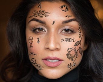 Simple Face Tattoos