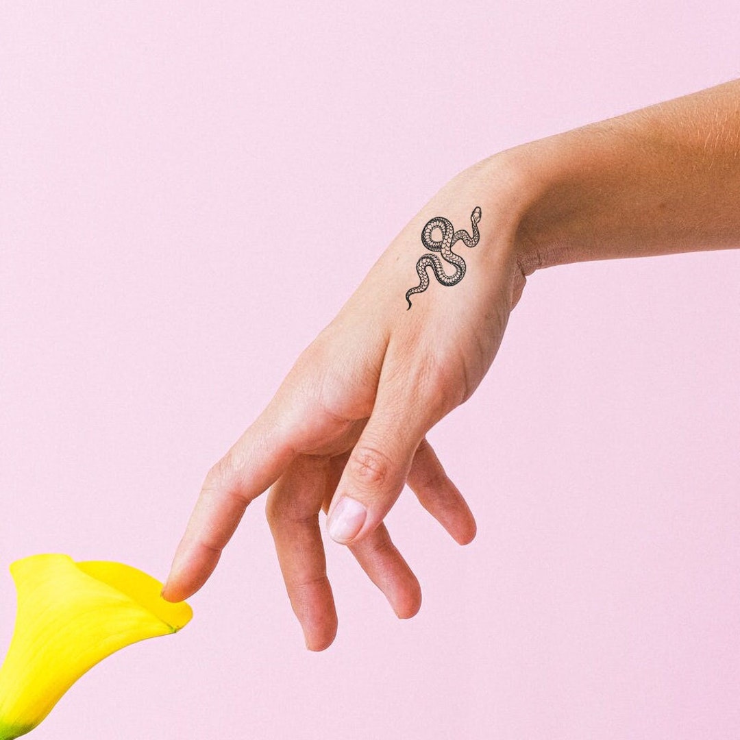 Small Snake (set of 2) - Snake Temporary Tattoo / Snakes Tattoo ...